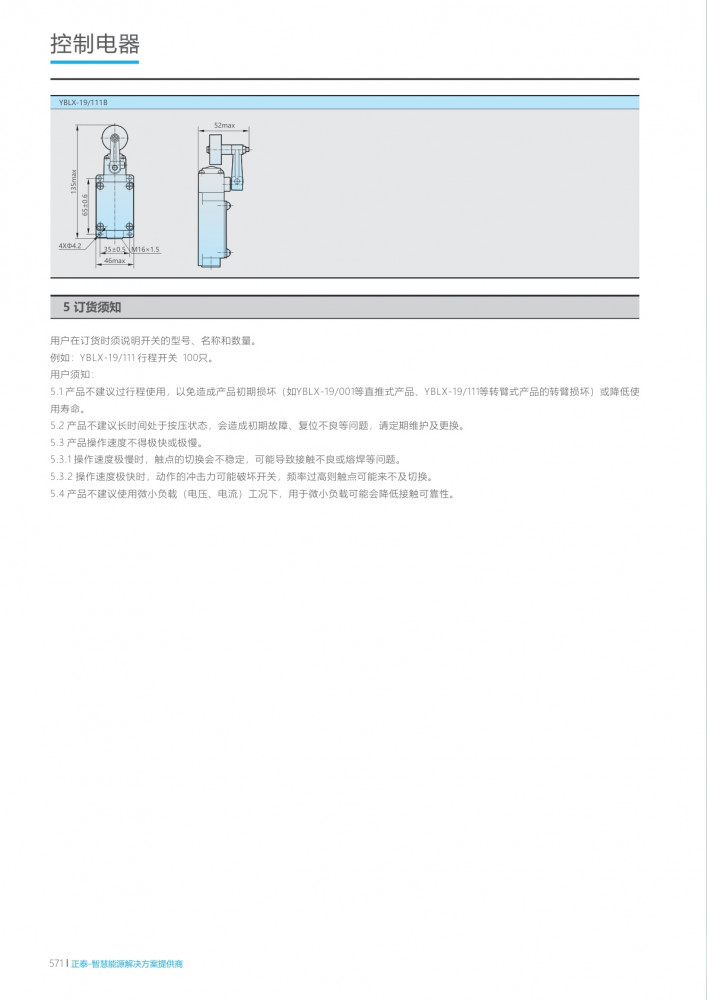 CHINT YBLX-19 series technical document page 3