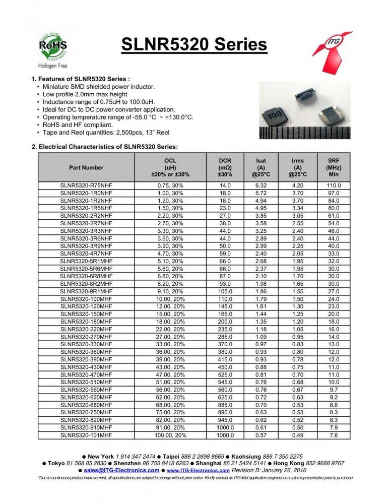 SLNR5320 technical document page 1