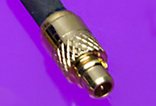 MCX Jack, Straight, PCB Receptacle, Surface Mount, Brass Body, Nickel (Ni) Plated, Small Tray, 50 Ohms