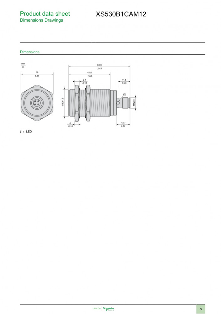 XS530B1CAM12 technical document page 3