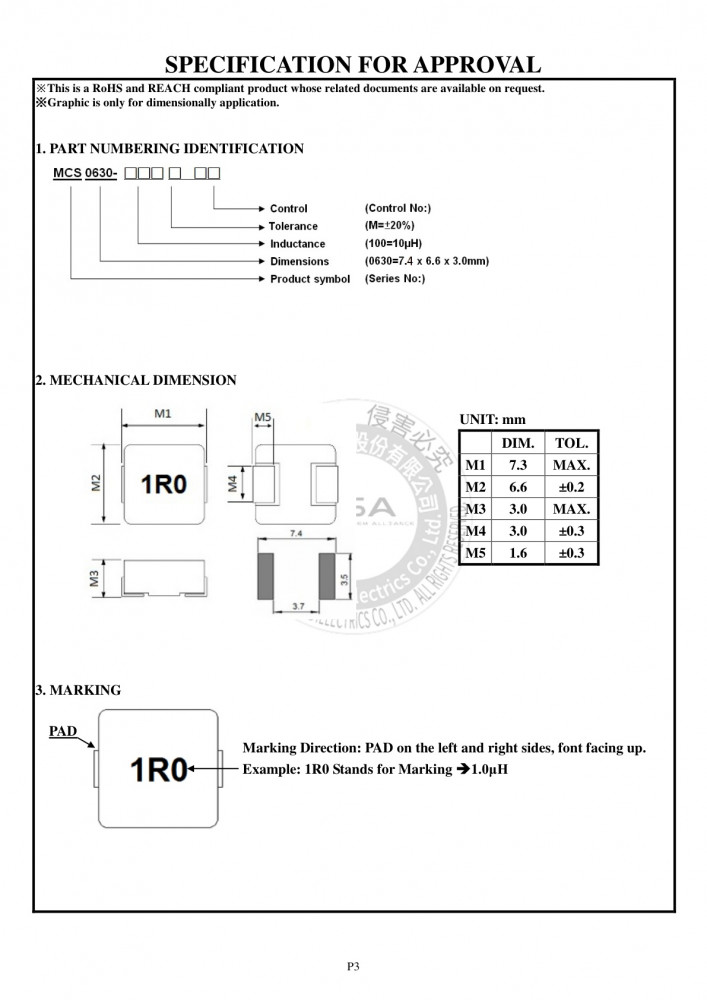 PSA MCS0630-1R0MPY1 document page 4