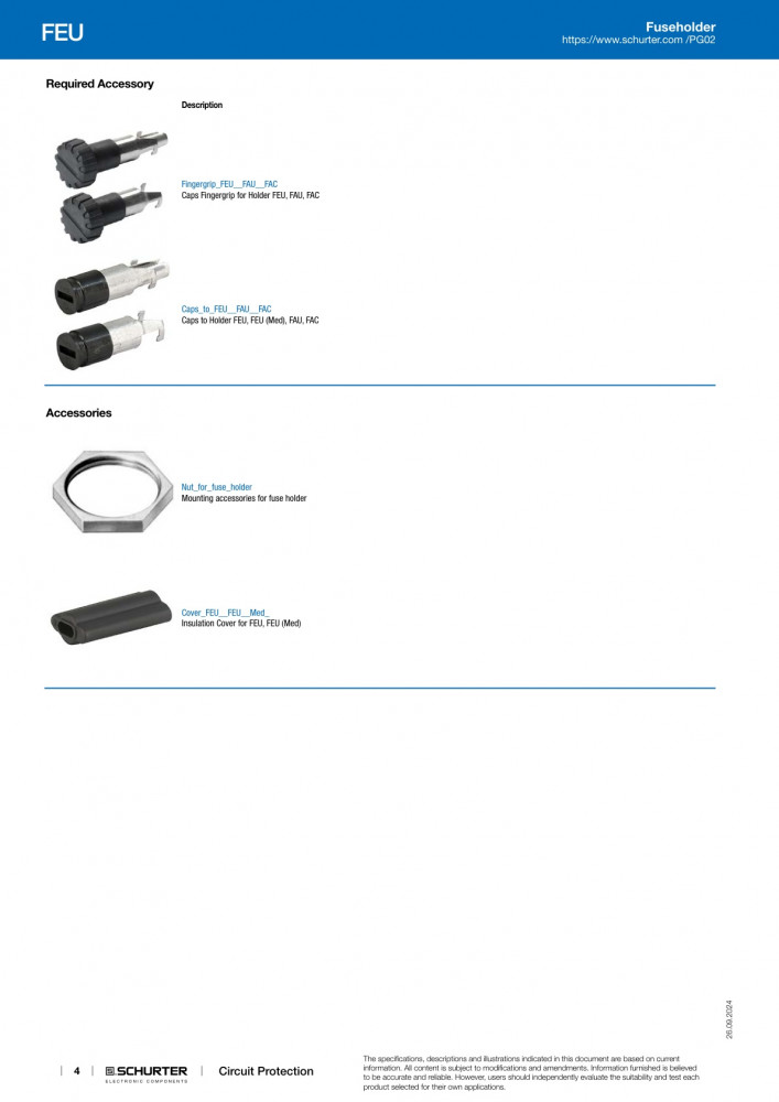 SCHURTER 0031.1672 technical document page 4