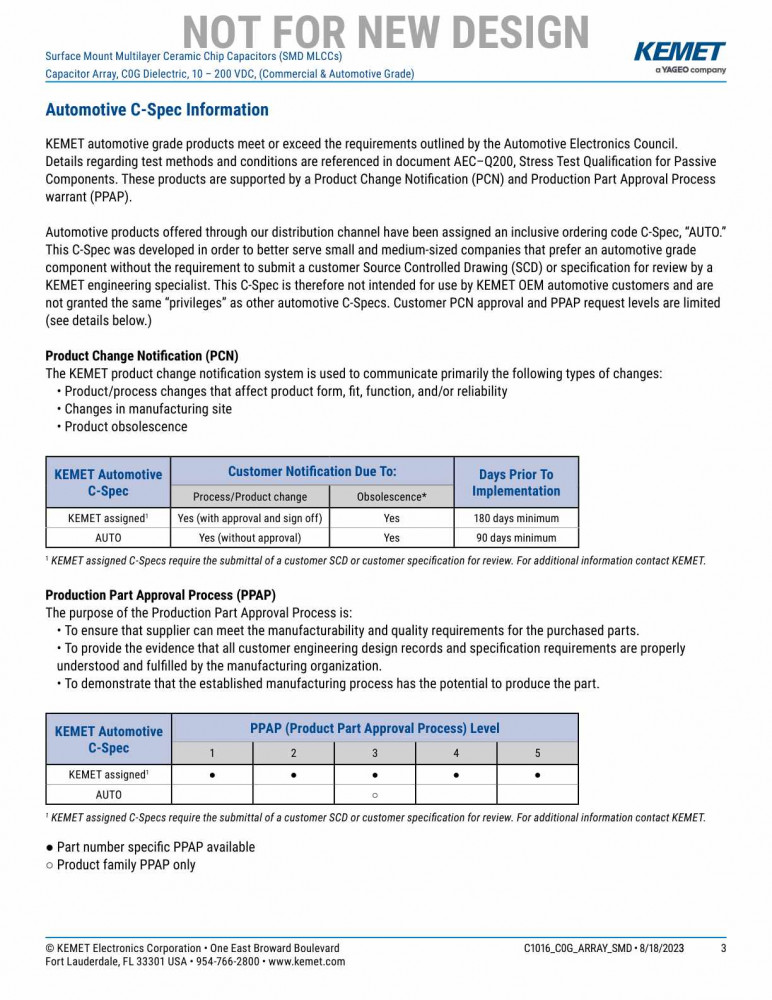 KEMET CA064X470K5GACTU datasheet page 3