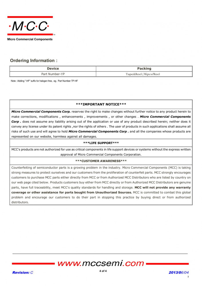 MCC BC817-25-TP datasheet page 4