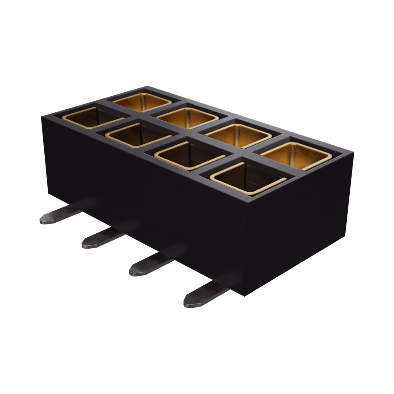 2.00mm Pitch Milli-Grid Receptacle, Surface Mount, Bottom Entry, 0.38µm Gold (Au) Plating, 8 Circuits, Tube, Lead-Free for sale