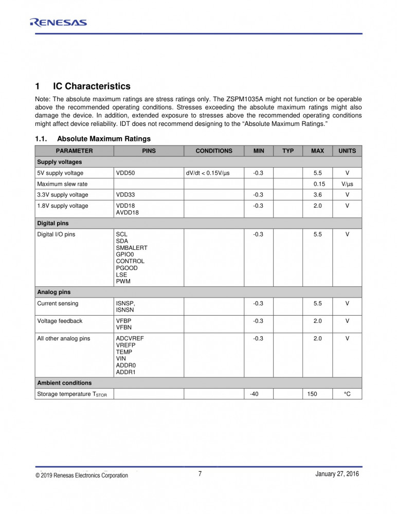 ZSPM1035A datasheet page 7