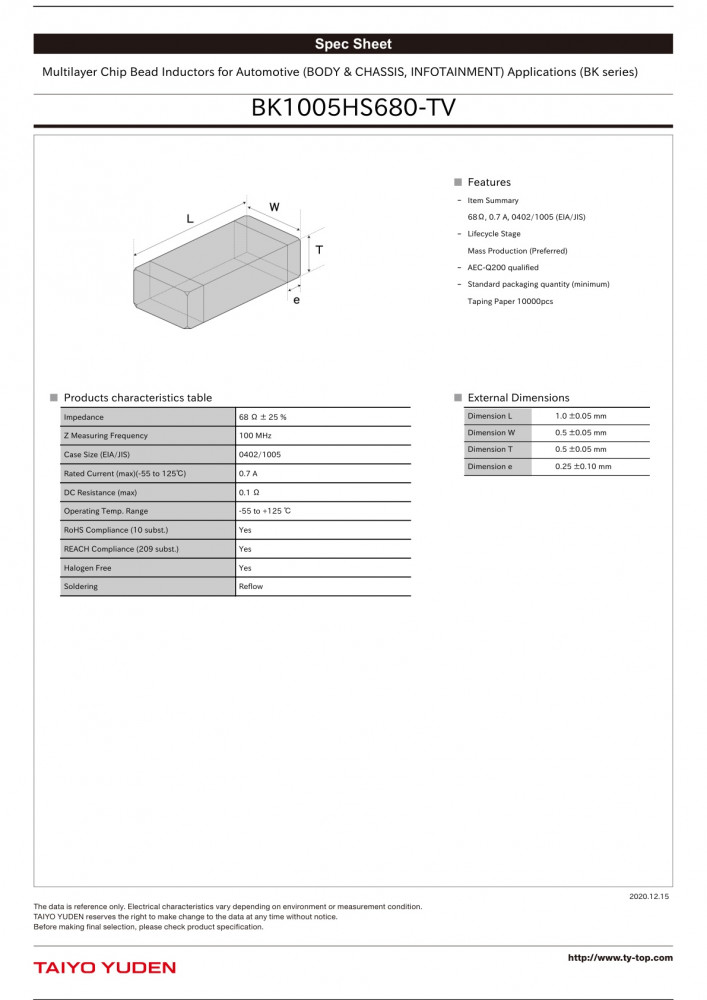 BK1005HS680-TV technical document page 1