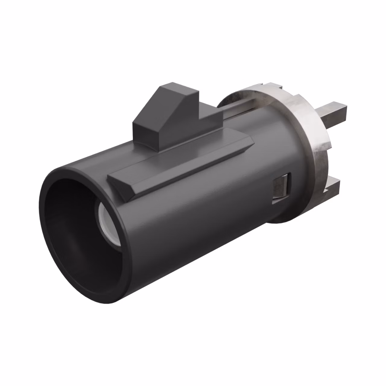 FAKRA Jack, Straight, PCB Receptacle, Through Hole, Keying Code G, Brass Body, Tin (Sn) Plated, Gray, 50 Ohms for sale