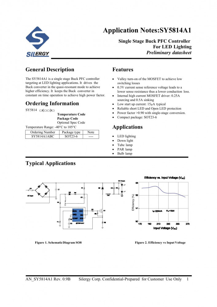 SY5814A1ABC datasheet page 1
