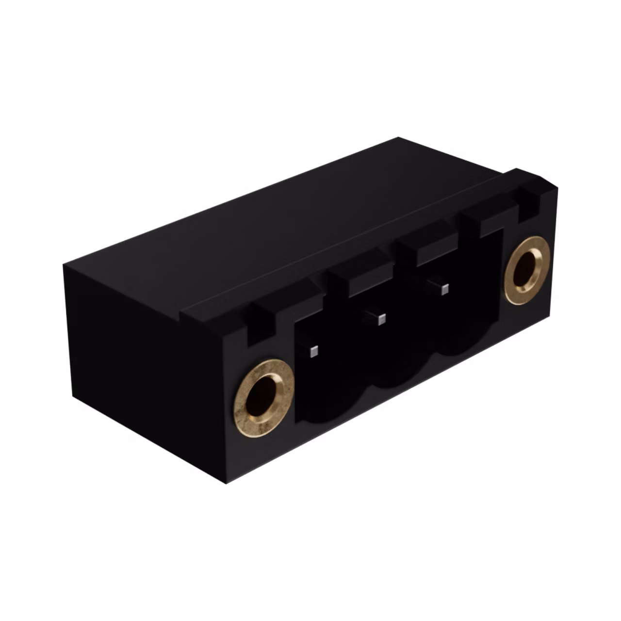 5.00mm Pitch Eurostyle Right-Angle PCB Header, with Threaded Retention Inserts, 3 Circuits for sale