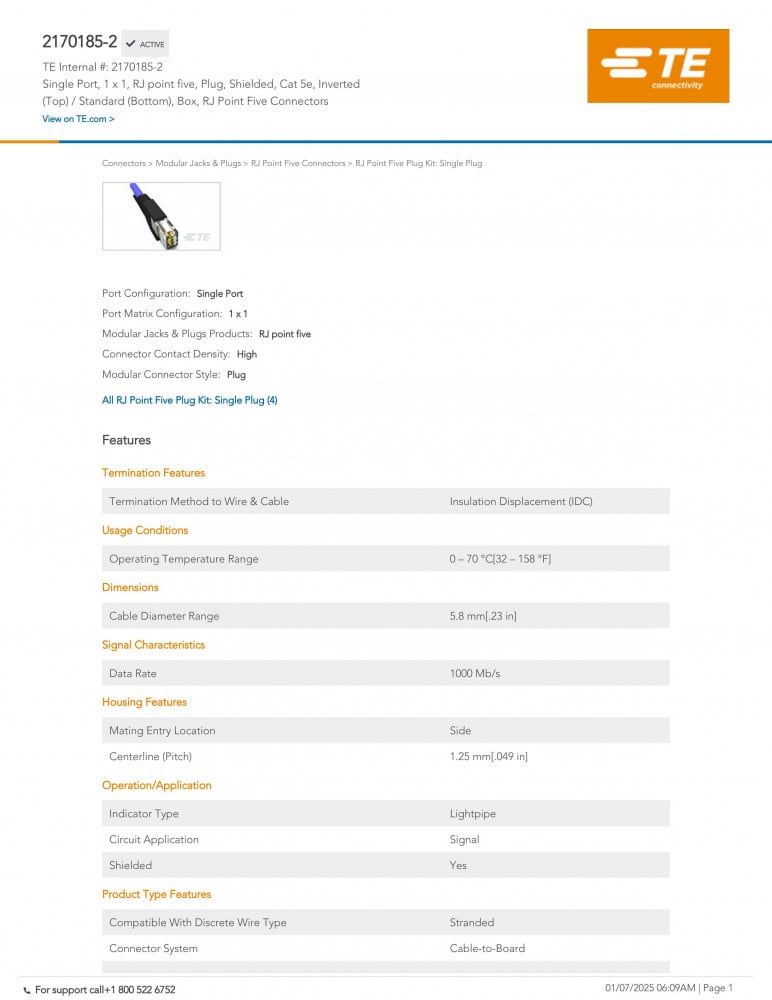 2170185-2 technical document page 1