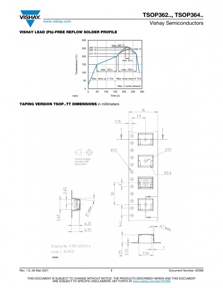 TSOP36430TT datasheet page 7