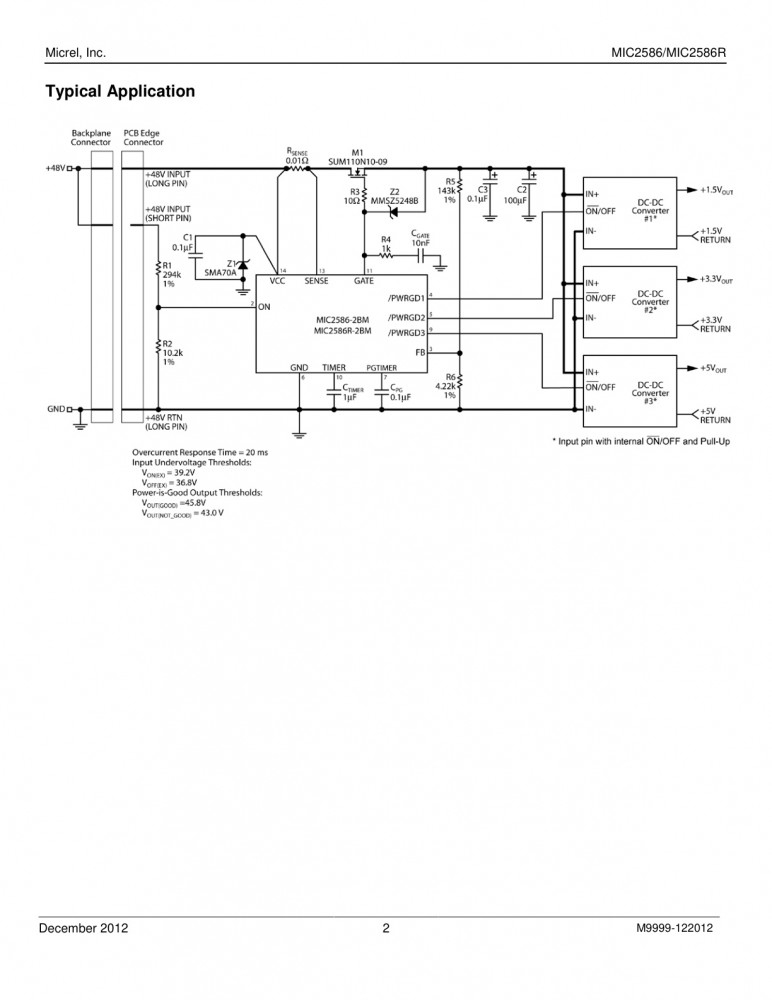 MIC2586R-1BM TR datasheet page 2