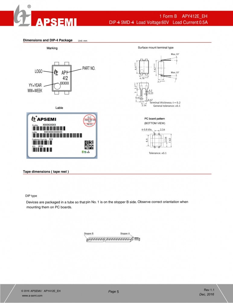 APY412EH datasheet page 5