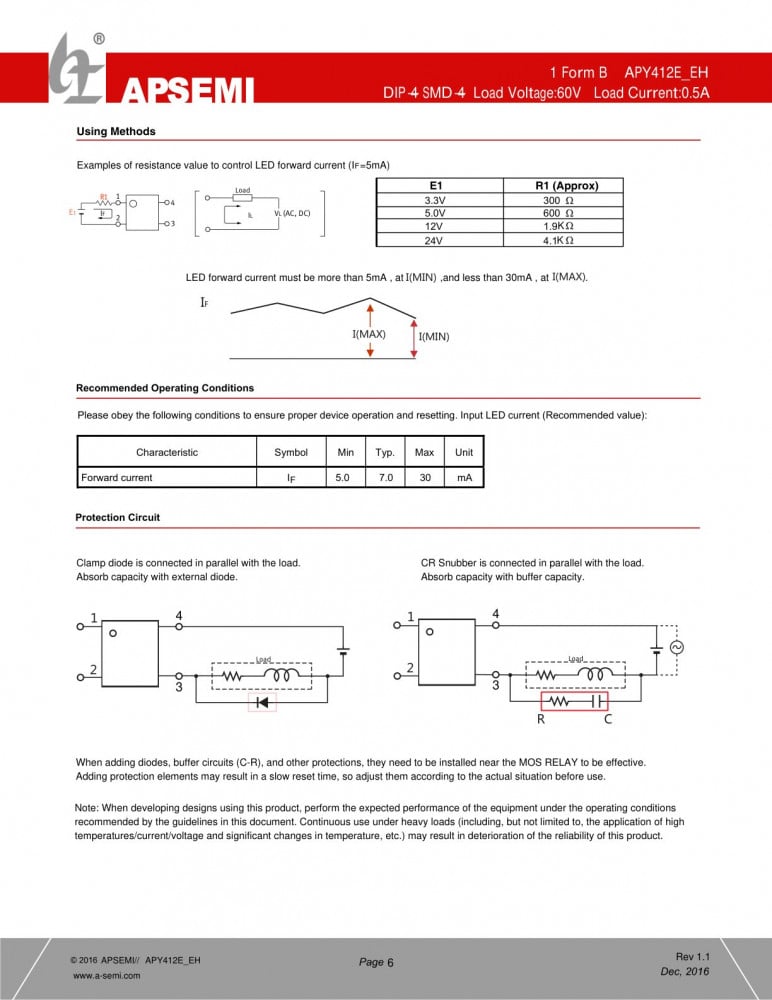 APY412EH datasheet page 6