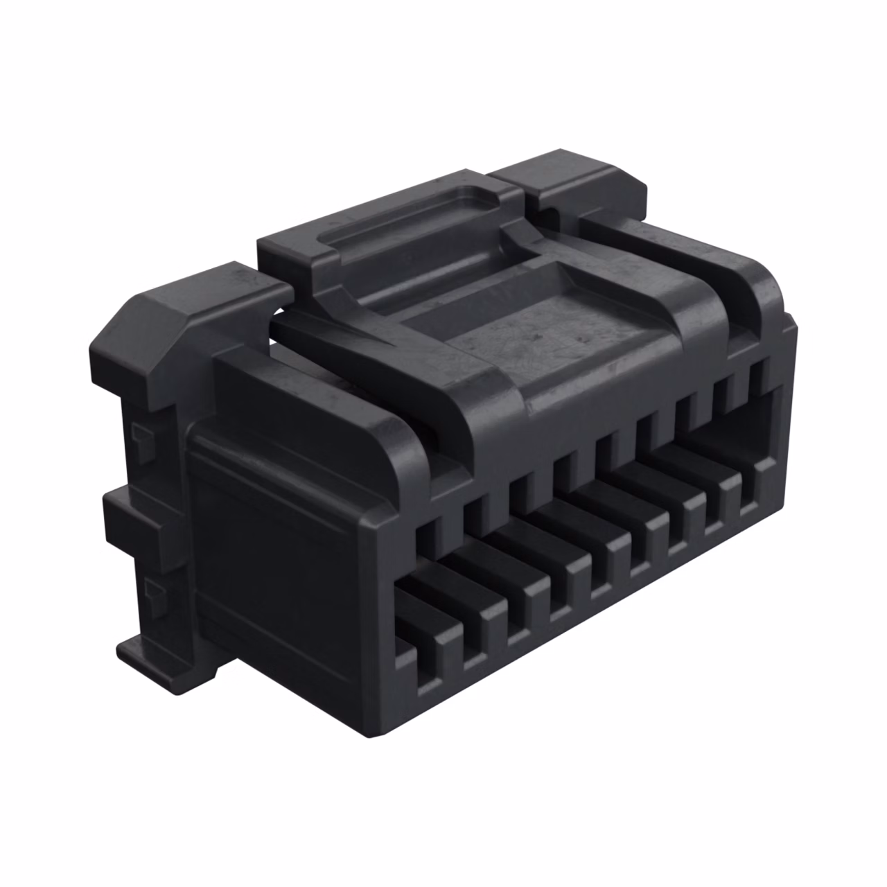 Micro-Lock Plus TPA Type Receptacle Housing, 1.25mm Pitch, Low-Halogen, Dual Row, Positive Lock, 18 Circuits, Black for sale