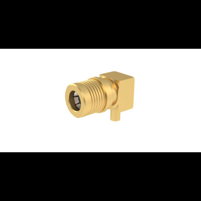 SMA / ADJUSTABLE SQUARE FLANGE JACK RECEPTACLE WITH CYLINDRICAL CONTACT