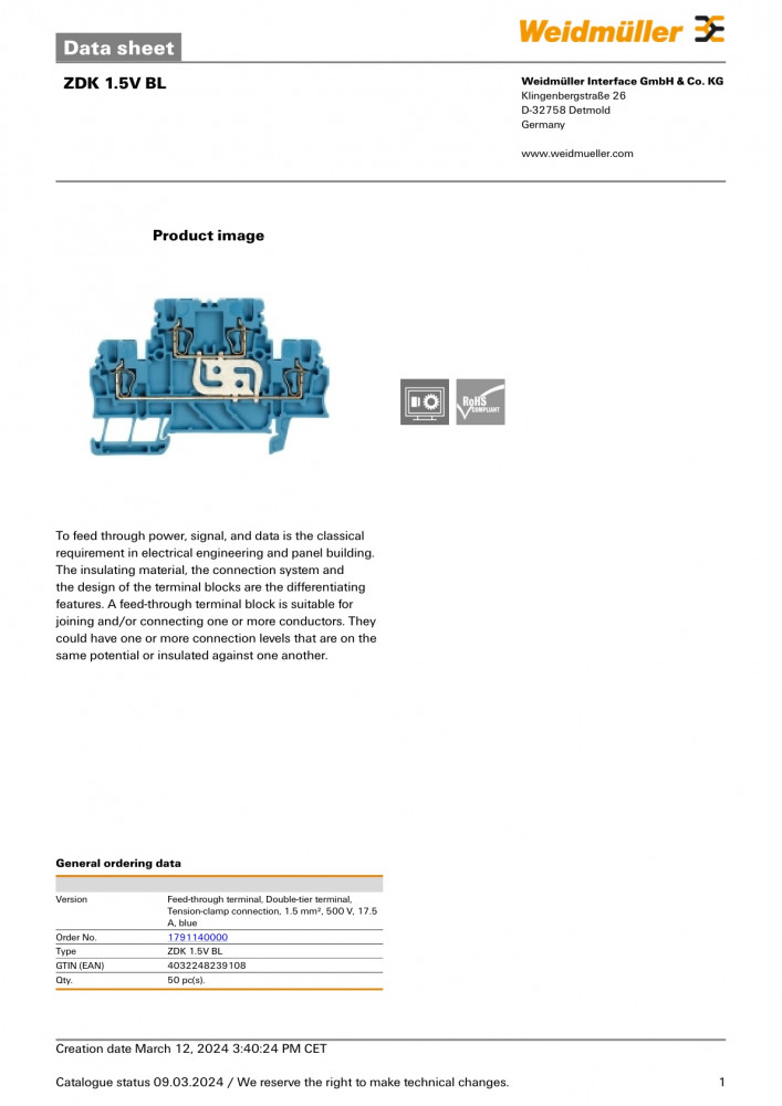 Product document page 1