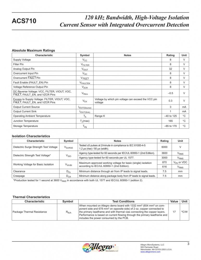 ACS710 datasheet page 4