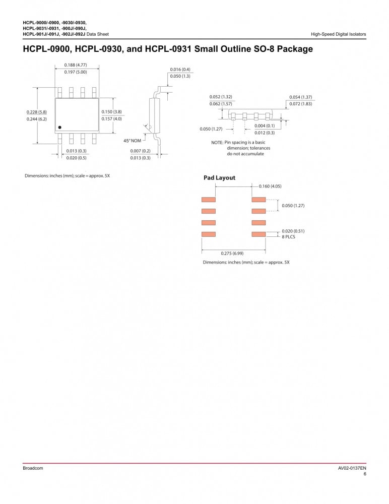 HCPL-091J-500 datasheet page 6