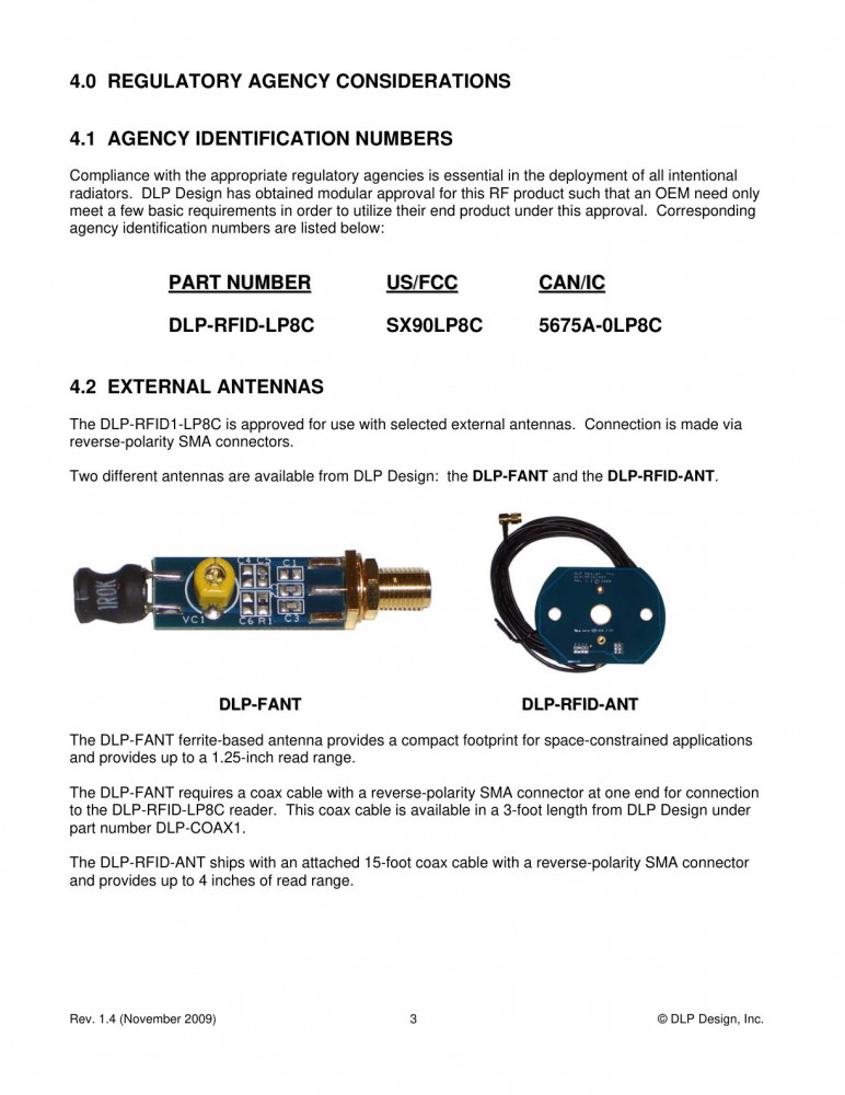 DLP-COAX1 technical document page 3