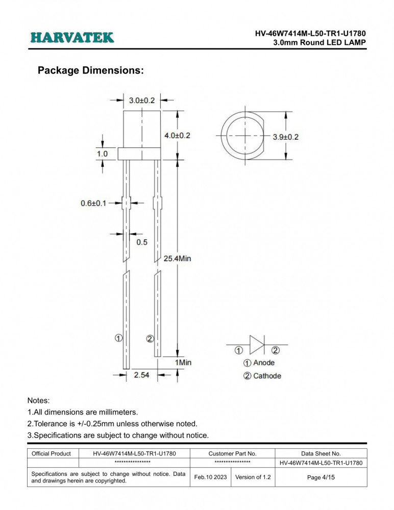 HV-46W7414M-L50-TR1-U1780 datasheet page 4