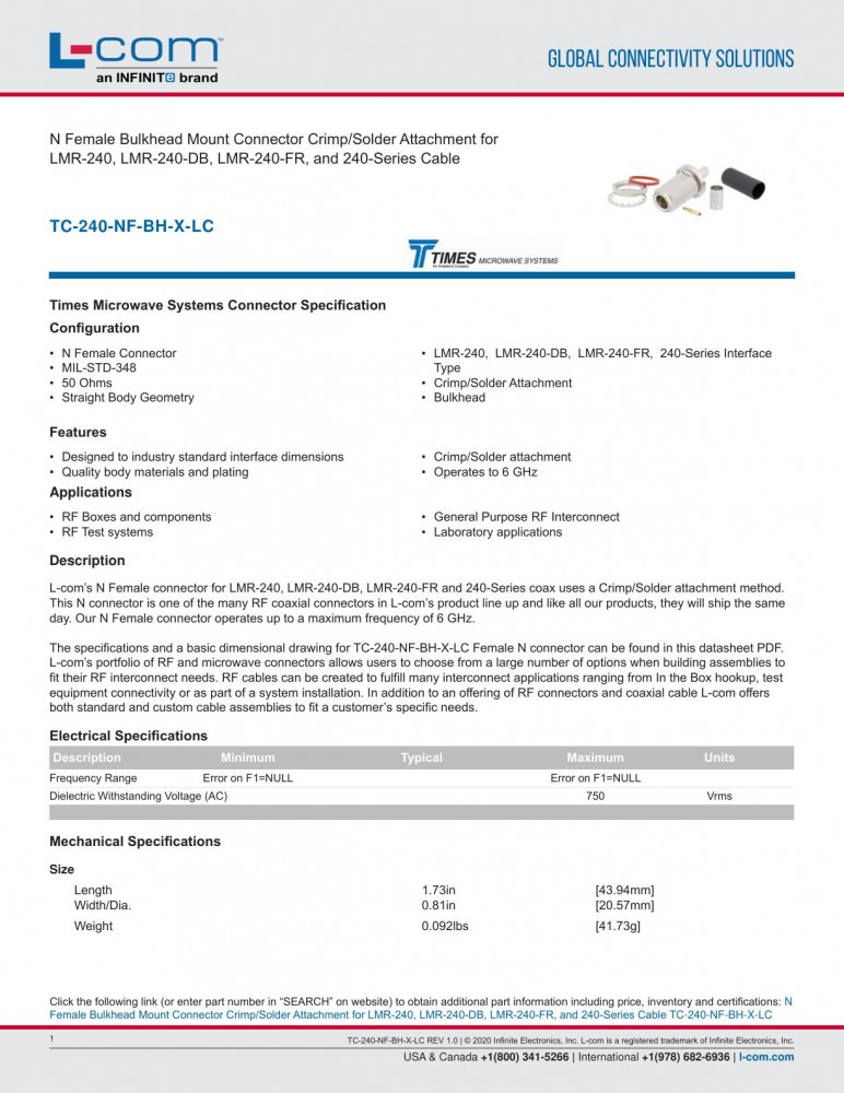 TC-240-NF-BH-X-LC datasheet page 1