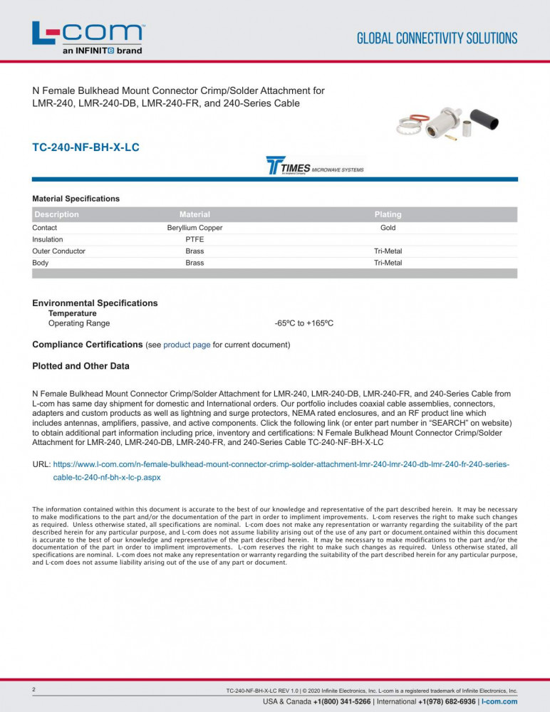 TC-240-NF-BH-X-LC datasheet page 2