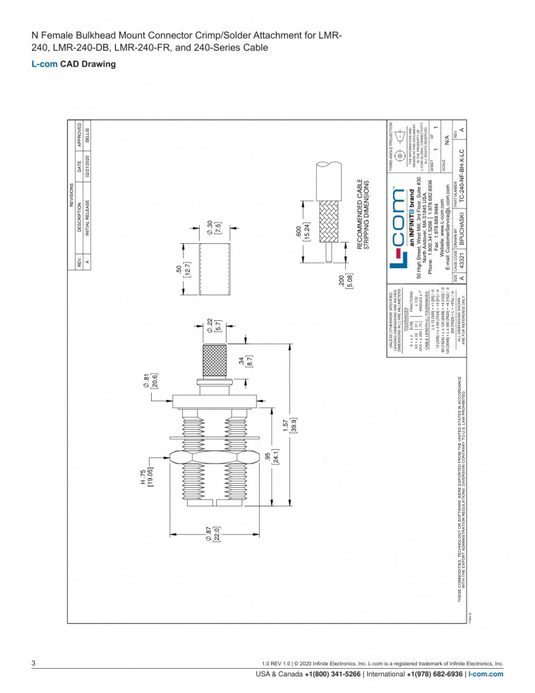 TC-240-NF-BH-X-LC dimensional drawing