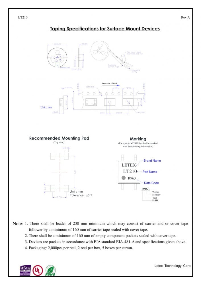LT210 datasheet page 4