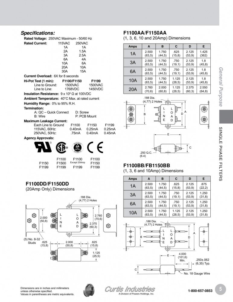 LEA NETWORKS F1199 series technical document page 2
