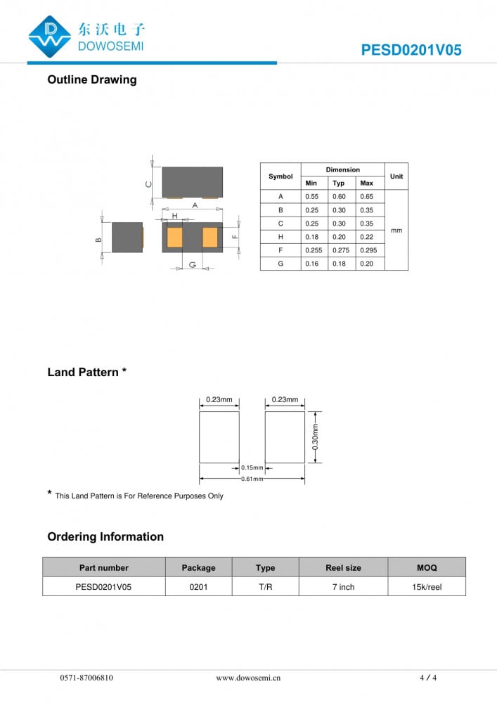 PESD0201V05 datasheet page 4