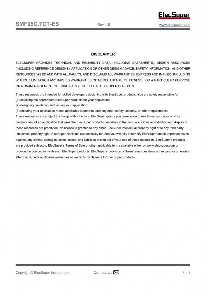 SMF05C.TCT-ES datasheet page 7