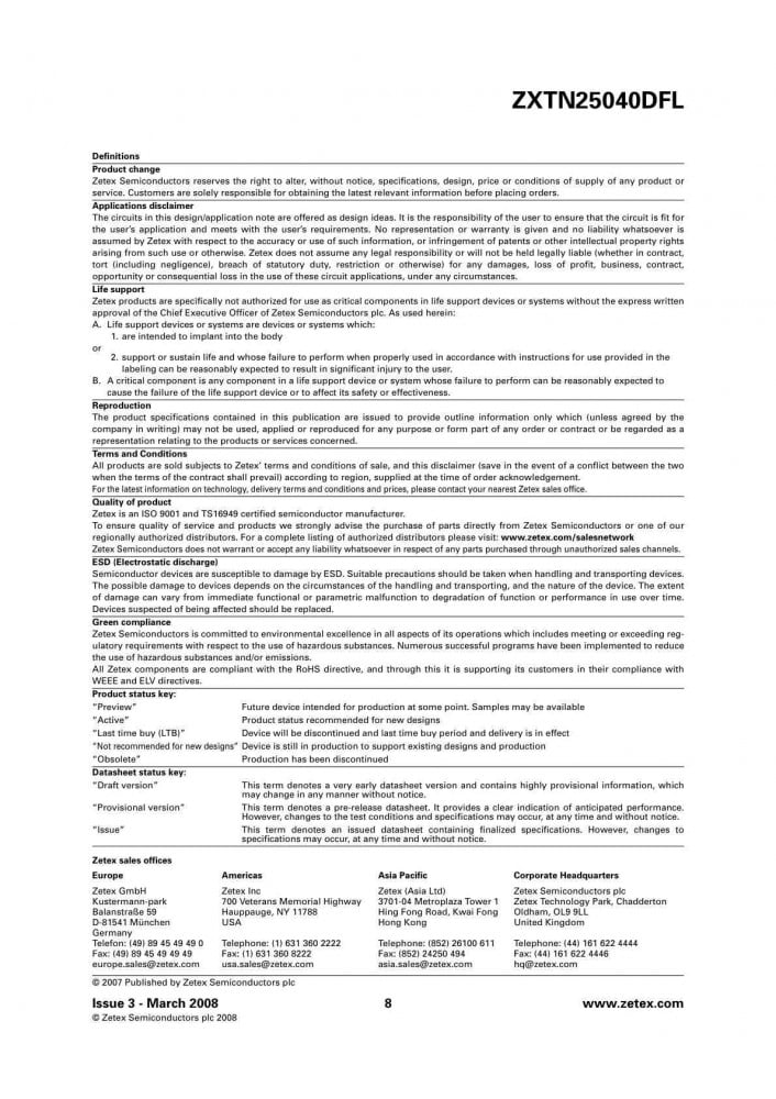 ZXTN25040DFLTA datasheet page 8