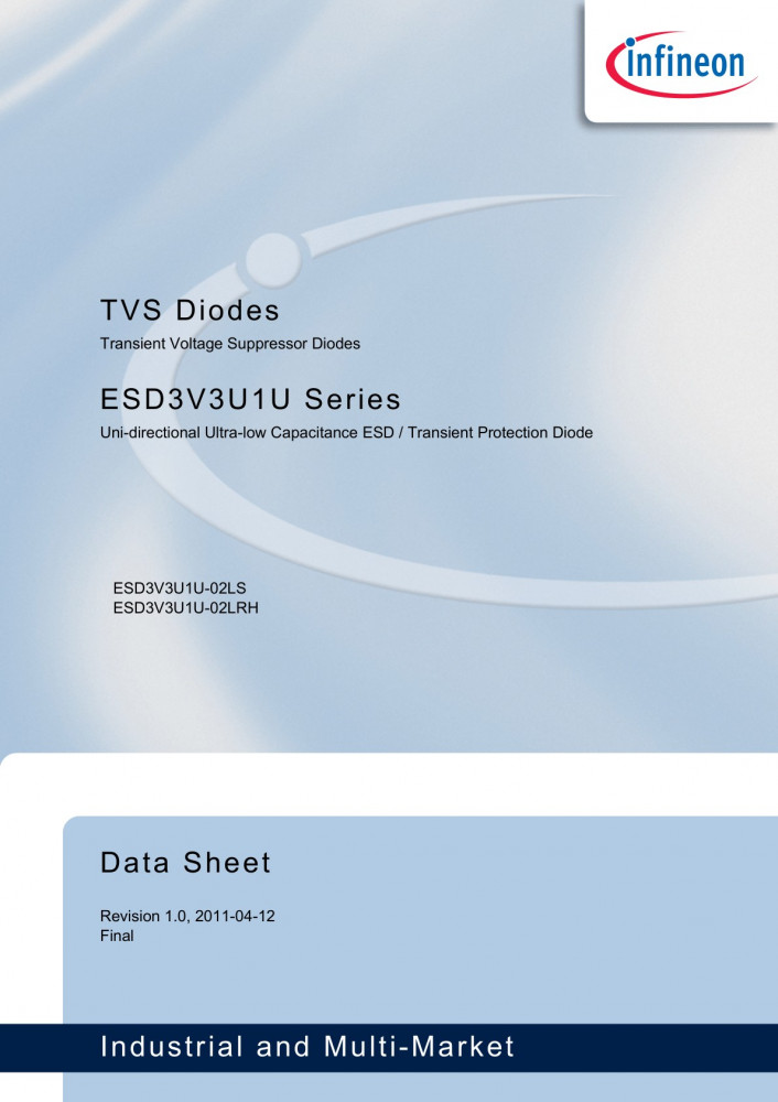 Infineon datasheet page 1