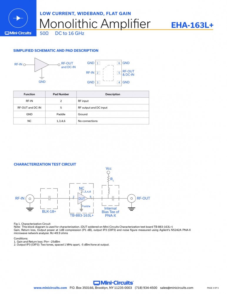 EHA-163L+ datasheet page 3