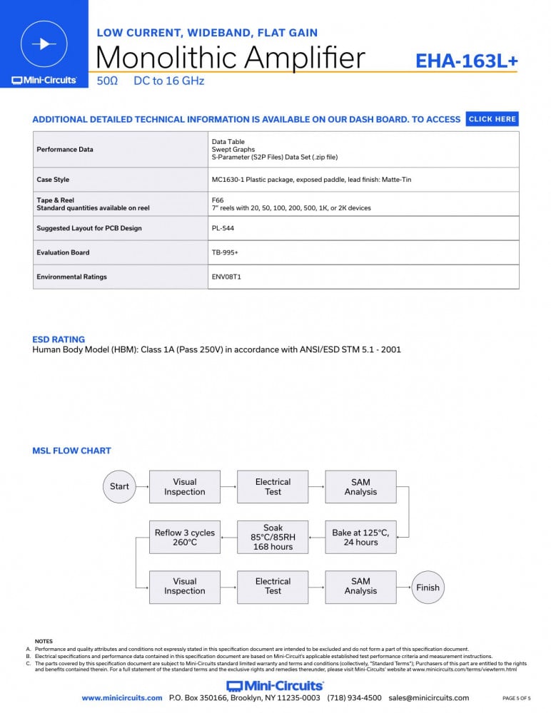 EHA-163L+ datasheet page 5
