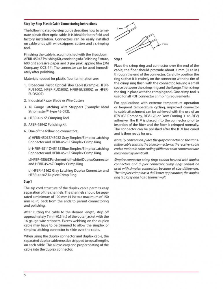 HFBR-4506Z datasheet page 5