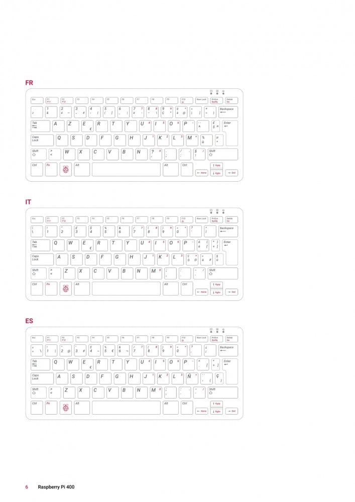 Raspberry Pi 400 document page 6