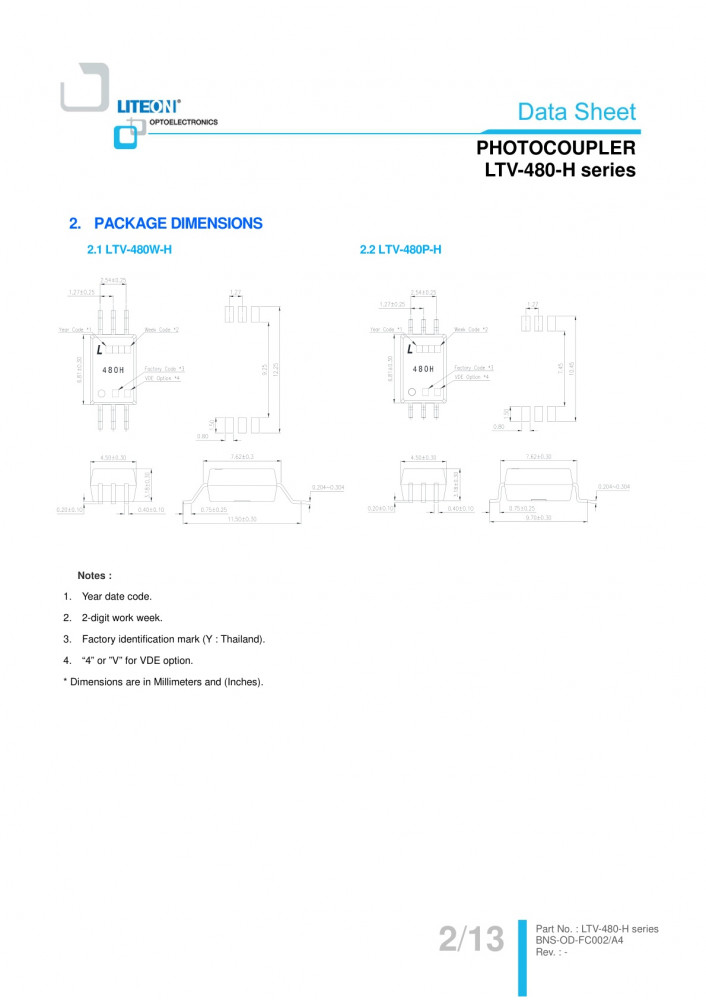LTV-480P-TA1-H datasheet page 2