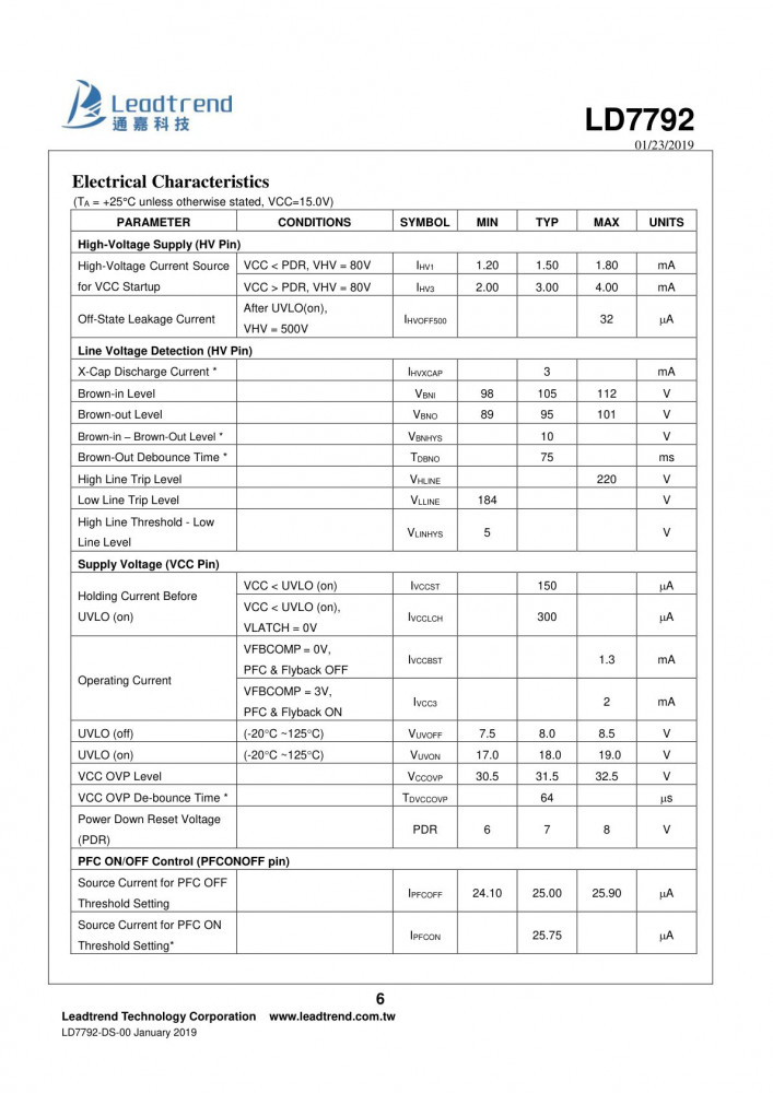 LD7792 datasheet page 6
