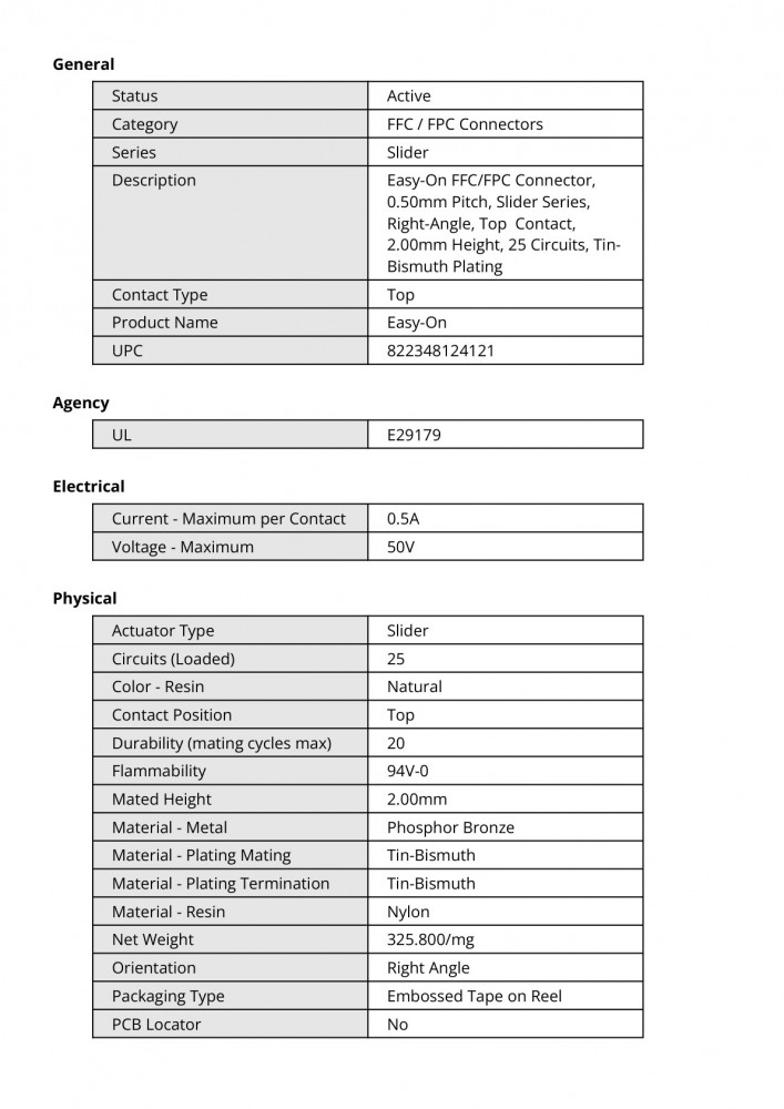 MOLEX 524352572 technical document image, page 2