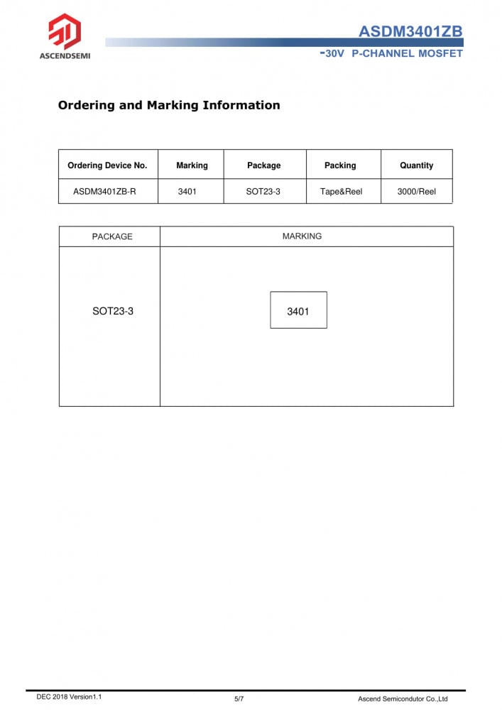 ASDM3401ZB-R datasheet page 5