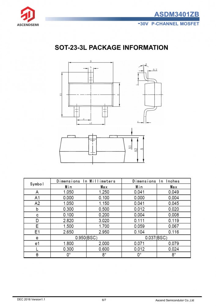 ASDM3401ZB-R datasheet page 6