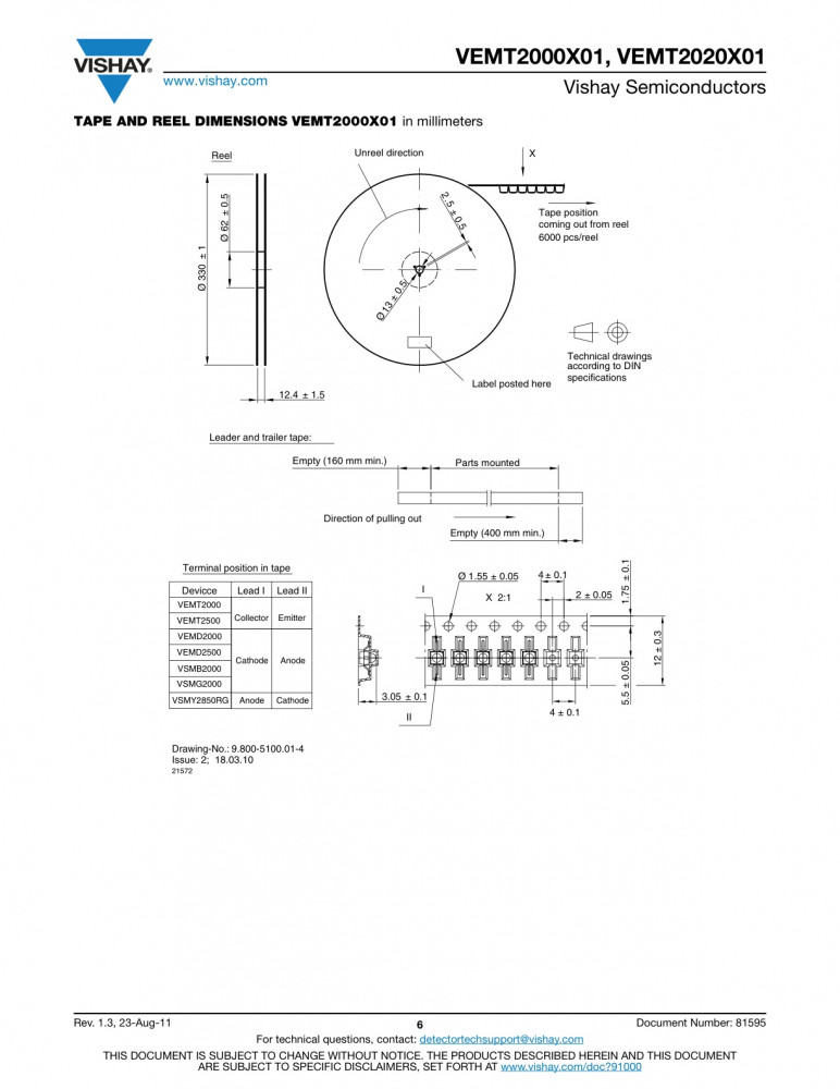 VEMT2020X01 datasheet page 6