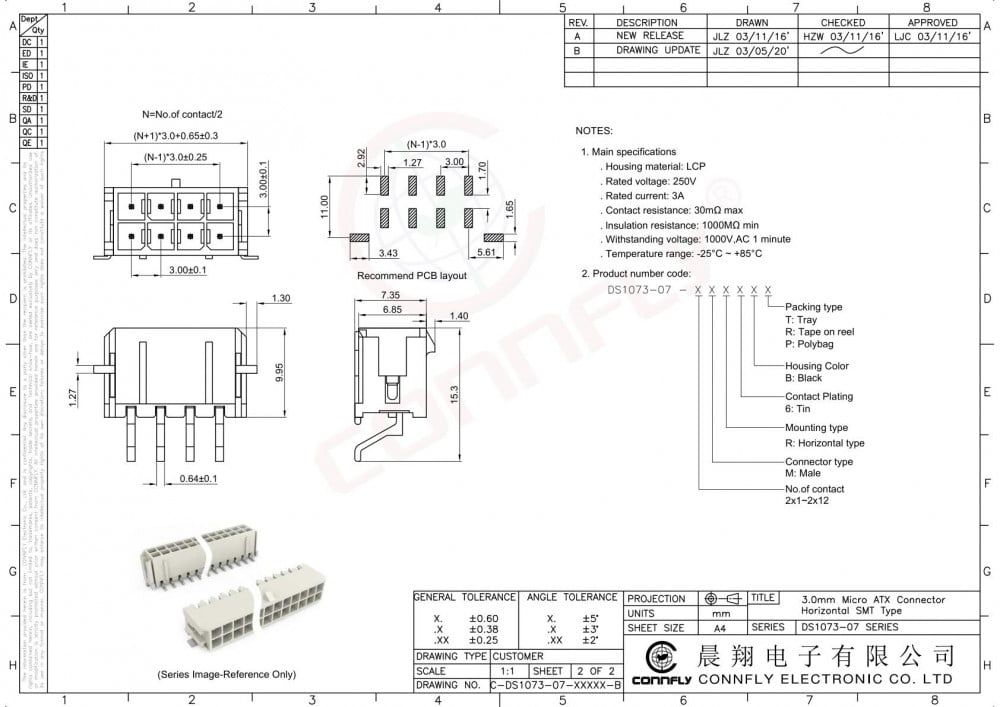 CONNFLY DS1073-07 series drawing page 2