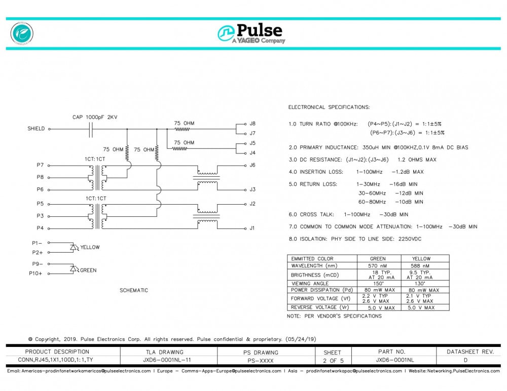 JXD6-0001NL datasheet sheet 2