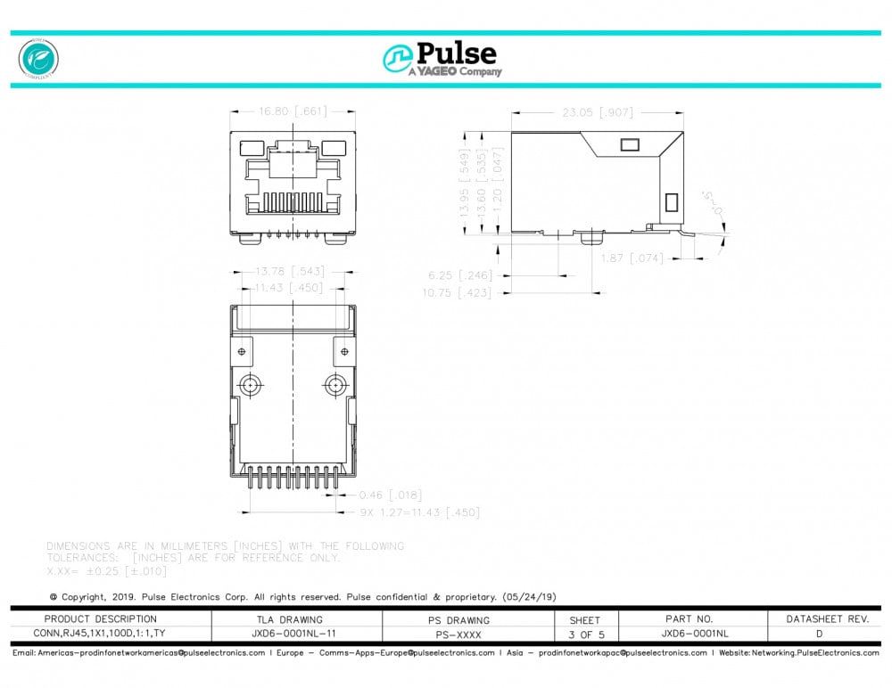 JXD6-0001NL datasheet sheet 3