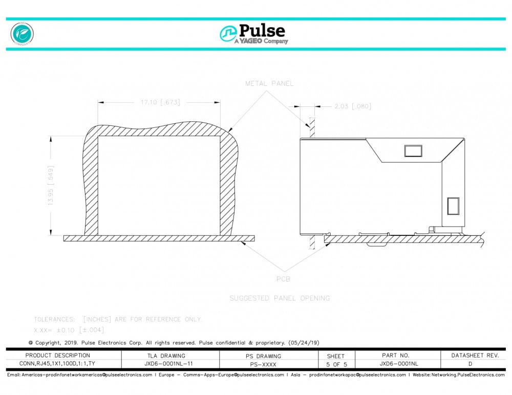 JXD6-0001NL datasheet sheet 5