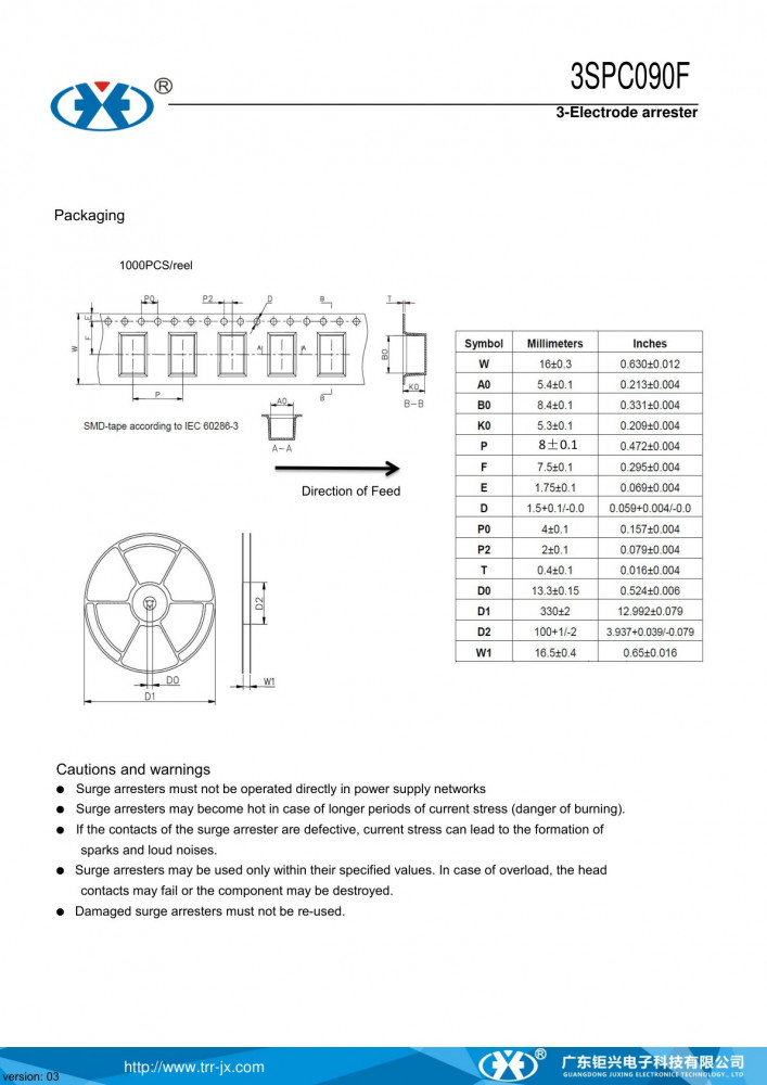 3SPC090F technical document page 4